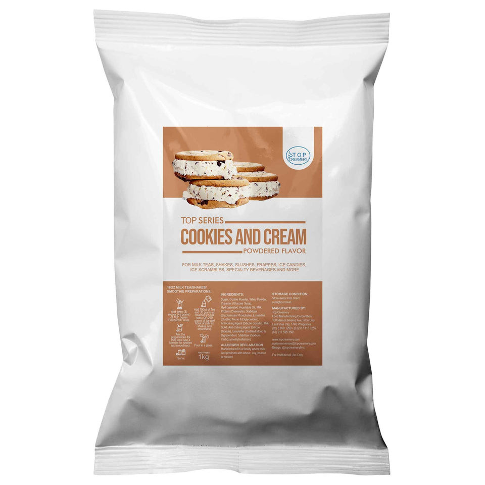 Top Creamery Cookies and Cream Powder Base Flavor 1kg | Shopee Singapore