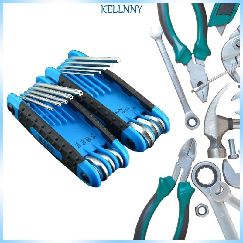 Kellnny 8 in 1 Folding Allen Wrench Set Metric Allen Key Set Tool Or ...