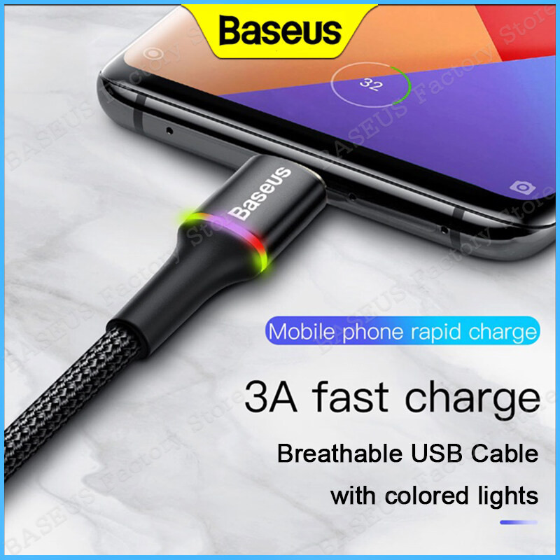Baseus Quick Charge Power Cable 3A USB Type-C Micro Quick Charge Data ...