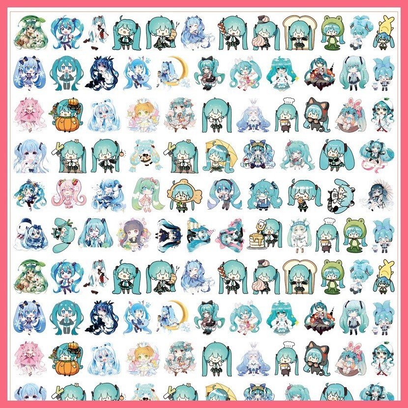 10 Pieces (Random) 2CM Hatsune Miku Kagamine Rin Kagamine Len Megurine ...