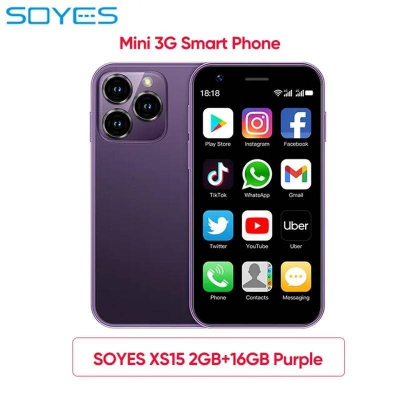 SOYES XS15/XS16 Android 8.1 2GB+16GB Mini Smartphone 3.0 Inch Mini Phone 3G/4G Network Child ...