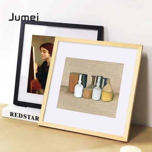 Customize Solid Wood Square Frame Hanging Wall Mounted Picture Frame ...