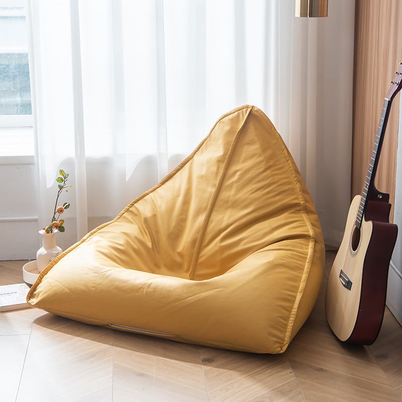 5 Colored Leathaire Triangle Lounge EPP Sofa | Bean Bag Sofa | Lazy ...