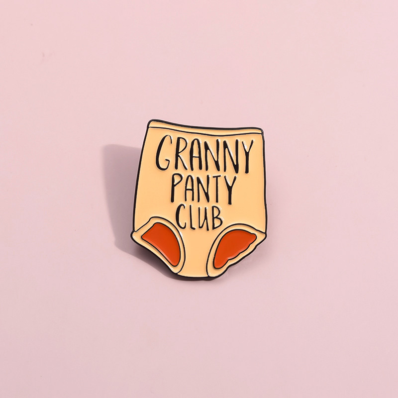 Funny Panty Club Enamel Pin Brooch Funny Brooch Metal Badges Sarcastic
