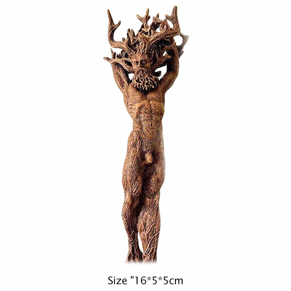 Forest God Statue Resin Tree Goddess Sculpture Garden Office Handicraft ...