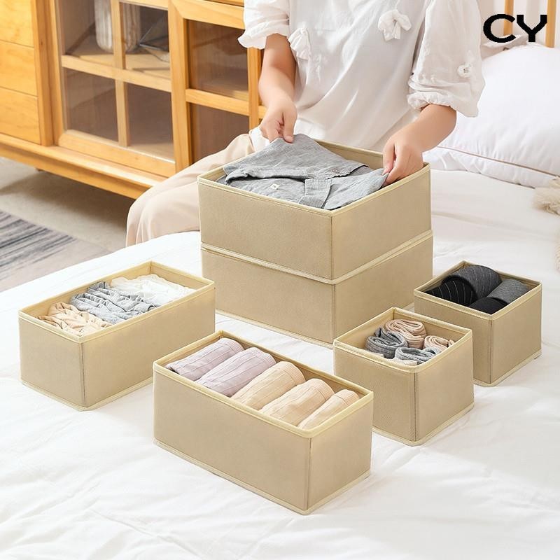 Collapsible Clothing Organizer Closet Clothes Pants Storage Organizer ...