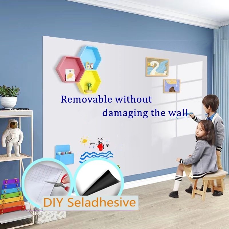 Removable Magnetic Whiteboard Wall Sticker Soft Self-Adhesive Magnet ...