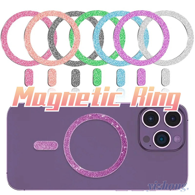 Magnetic Metal Plate Ring New Ultra-thin Shiny Magnet Sheet Universal ...