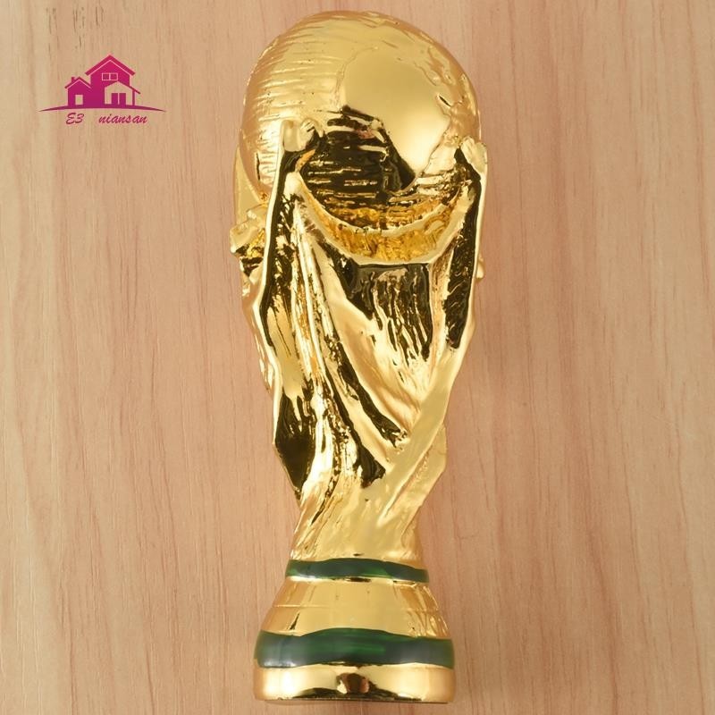 2022 Qatar World Cup Trophy Full Gold Plated Resin Cup Model Souvenir ...