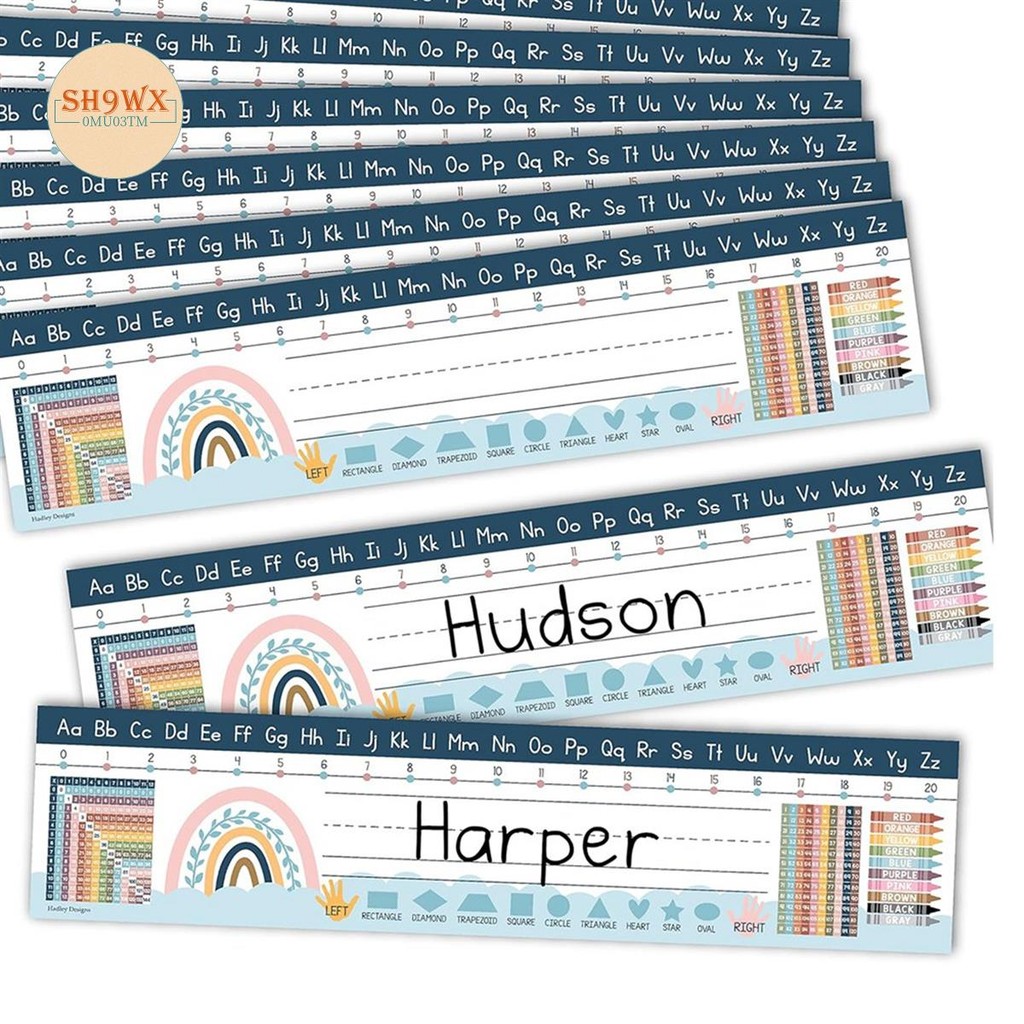 25 Boho Teacher Name Plate for Desk Classroom - Desk Name Tags ...