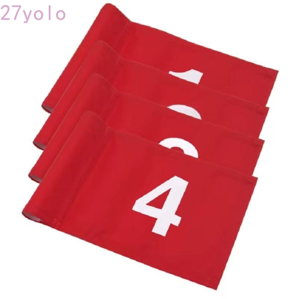 YOLO Golf Course Flags, with Tube Inserted 420D Nylon Putting Green ...