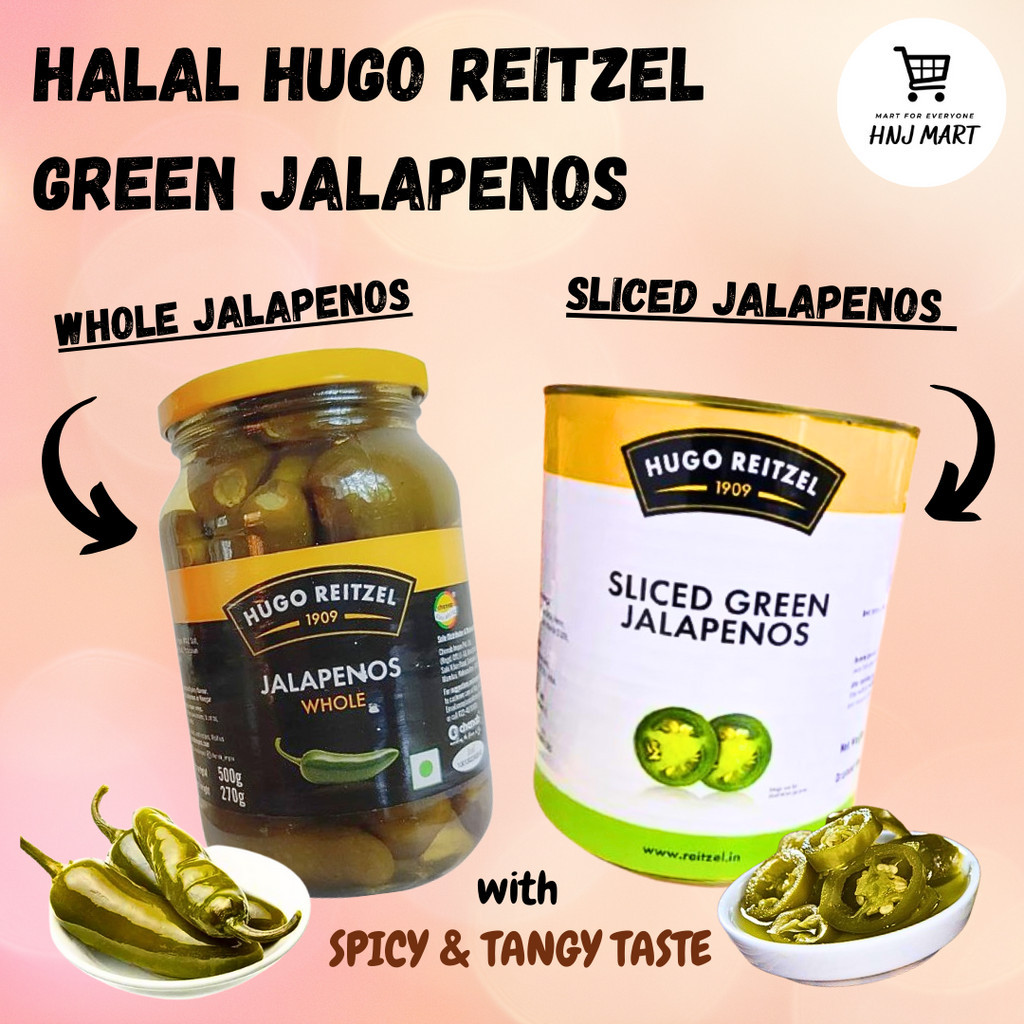 Hugo Reitzel Sliced Green Jalapenos 3kg Pickle Jalapenos Sliced Crunchy ...