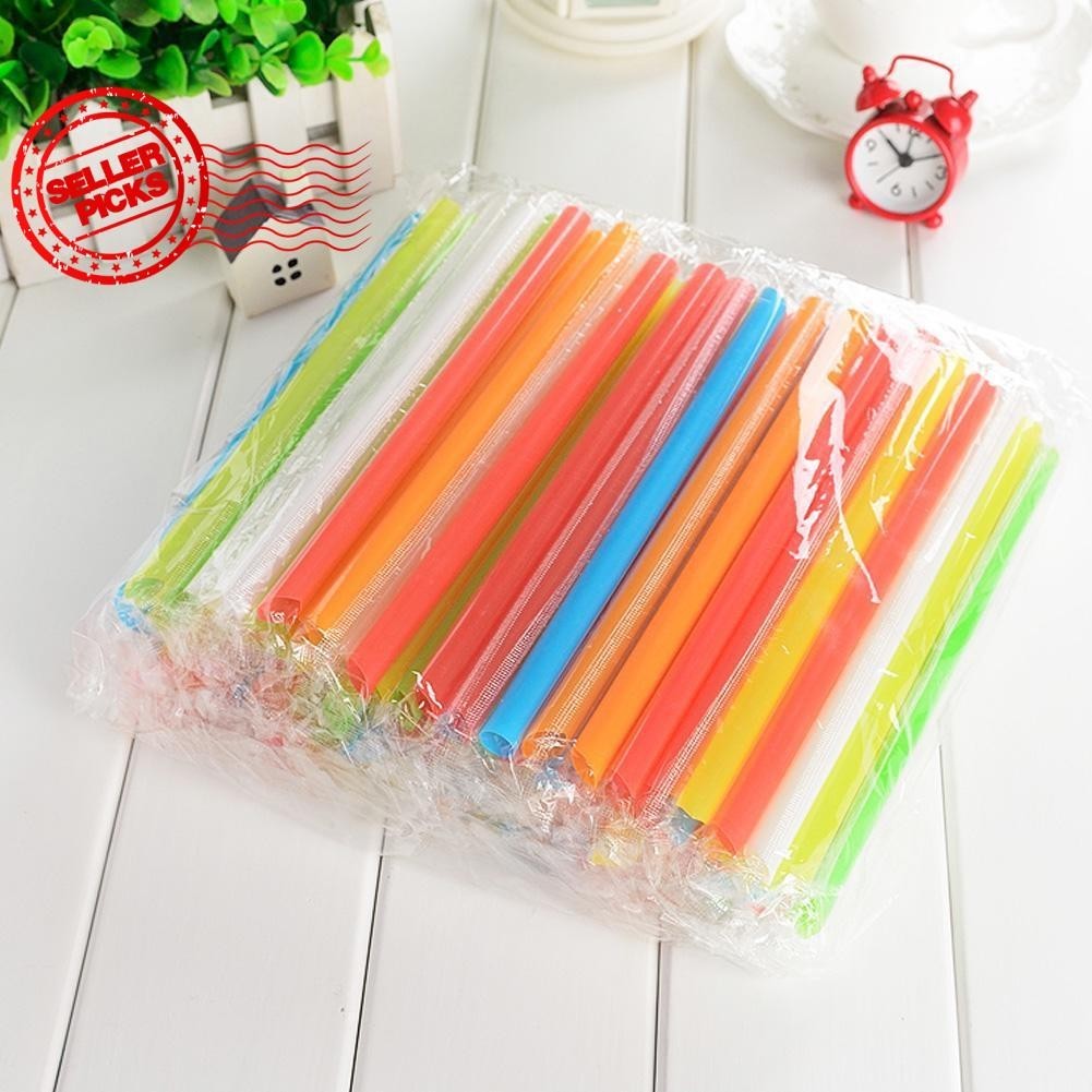 Disposable Straw Jumbo Colored Straw Pearl Milk Tea Straw Drinking ...