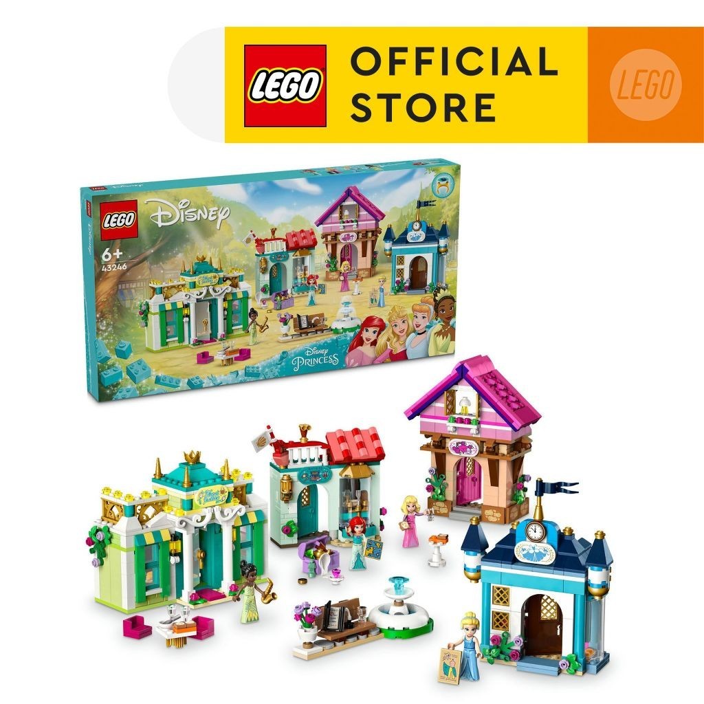 LEGO Disney Princess 43246 Disney Princess Market Adventure Building ...