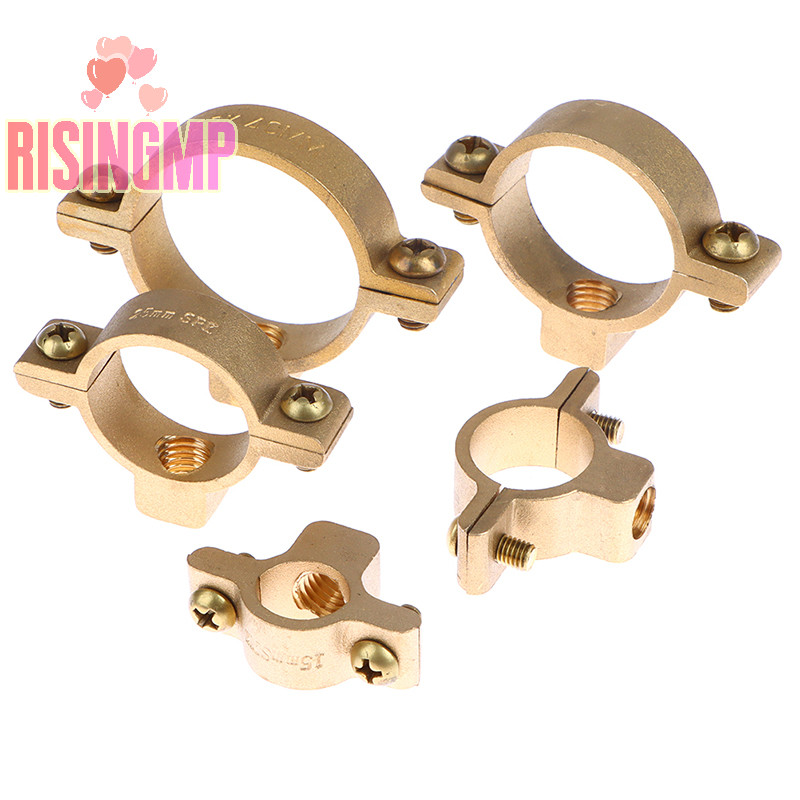 [risingmpS] Fit 15 22 28 35 40mm OD Tube Brass M10 Pipe Clamp Support ...
