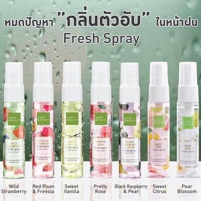Baby Bright Body Fresh Spray Perfume / Body Mist 20ml | Shopee Singapore