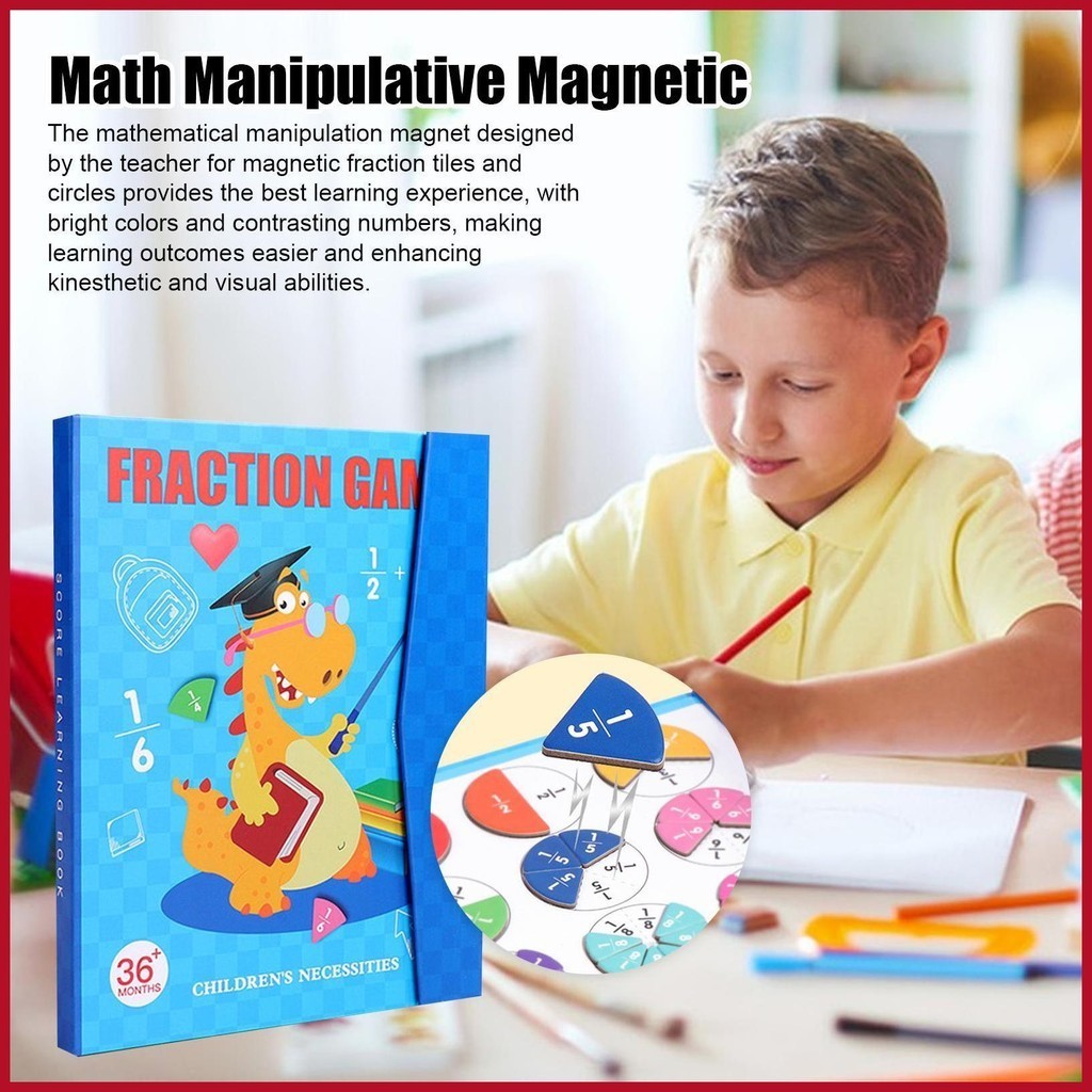 Magnetic Number Sticker Fraction Demonstration Teaching Aid ...