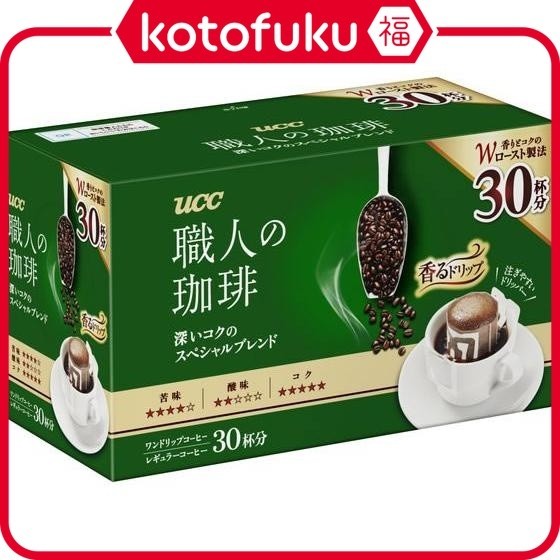 [In stock] UCC , Craftsman's Coffee , drip bag coffee , deep rich special blend , 30 cups ...