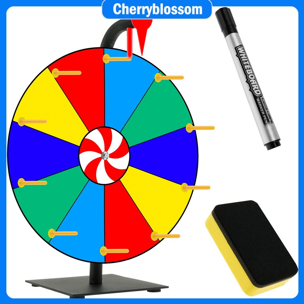 Prize Wheel Tabletop Rotating Prize Wheel Editable Rotating Wheel 10 ...