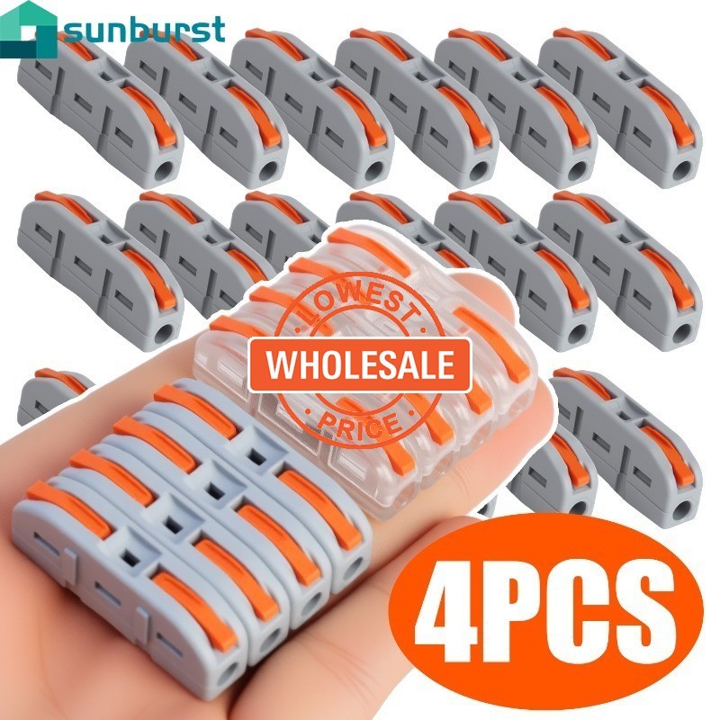 [Wholesale] 4Pcs Quick Wiring Terminal - Spring splicing Butt - Quick ...