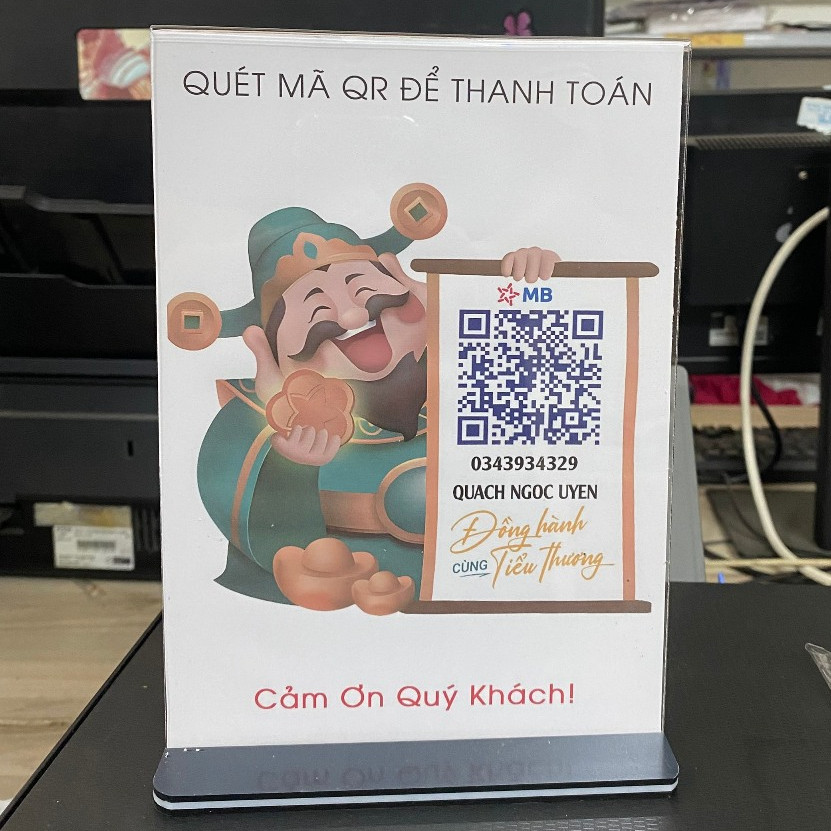 Print God of Wealth Qr Code - Qr Menu Shelf - Qr Scan Code - Desk ...