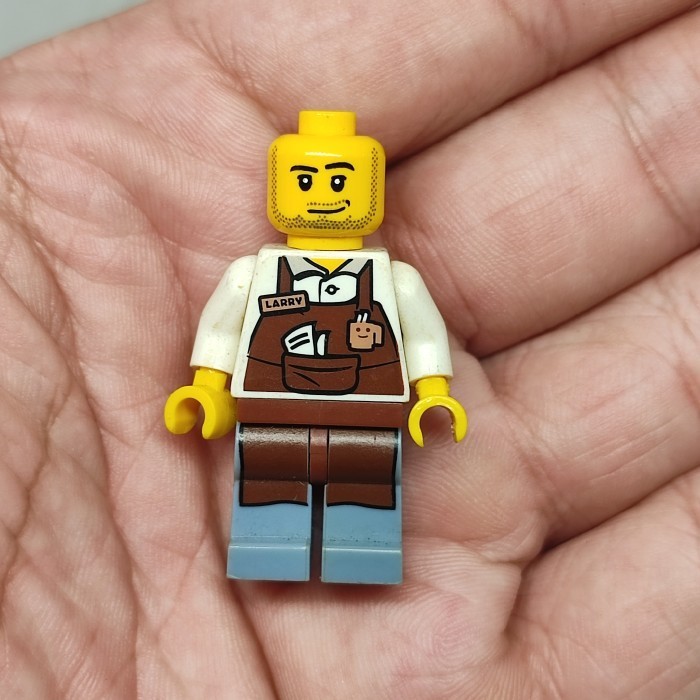 Mini Figure Legoo Movie Larry The Barista Original Minifigs Brick ...