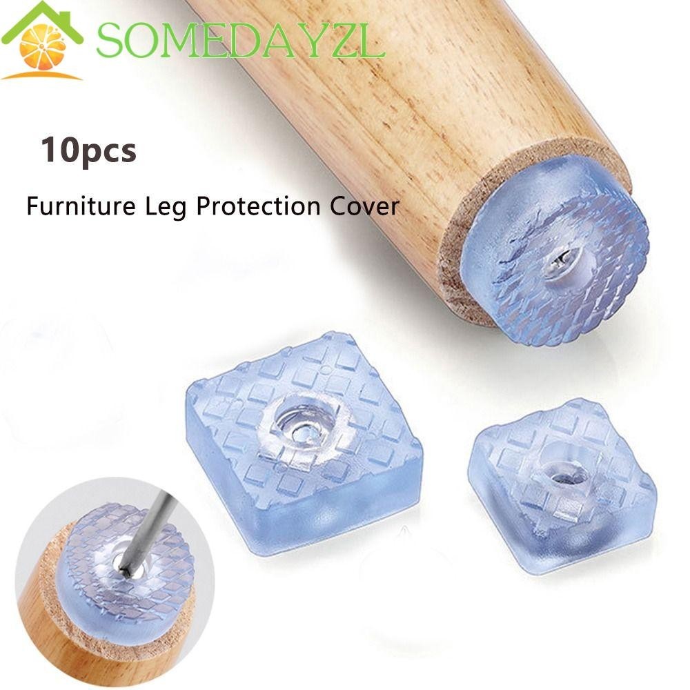 SOMEDAYMX Furniture Leg Pad Rubber Round Chair Leg Floor Protection ...