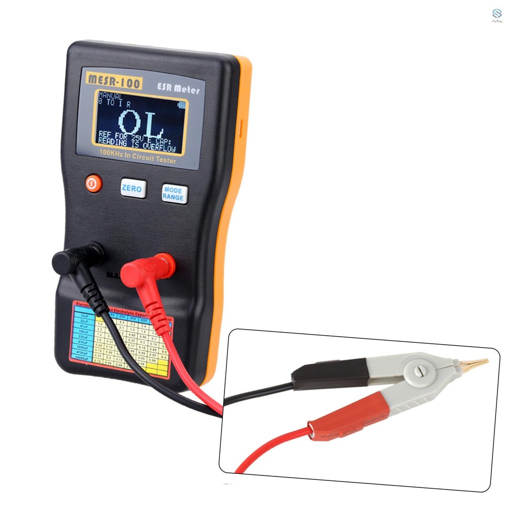 MESR-100 ESR Capacitor Tester Ohm Meter Professional Measuring Internal ...