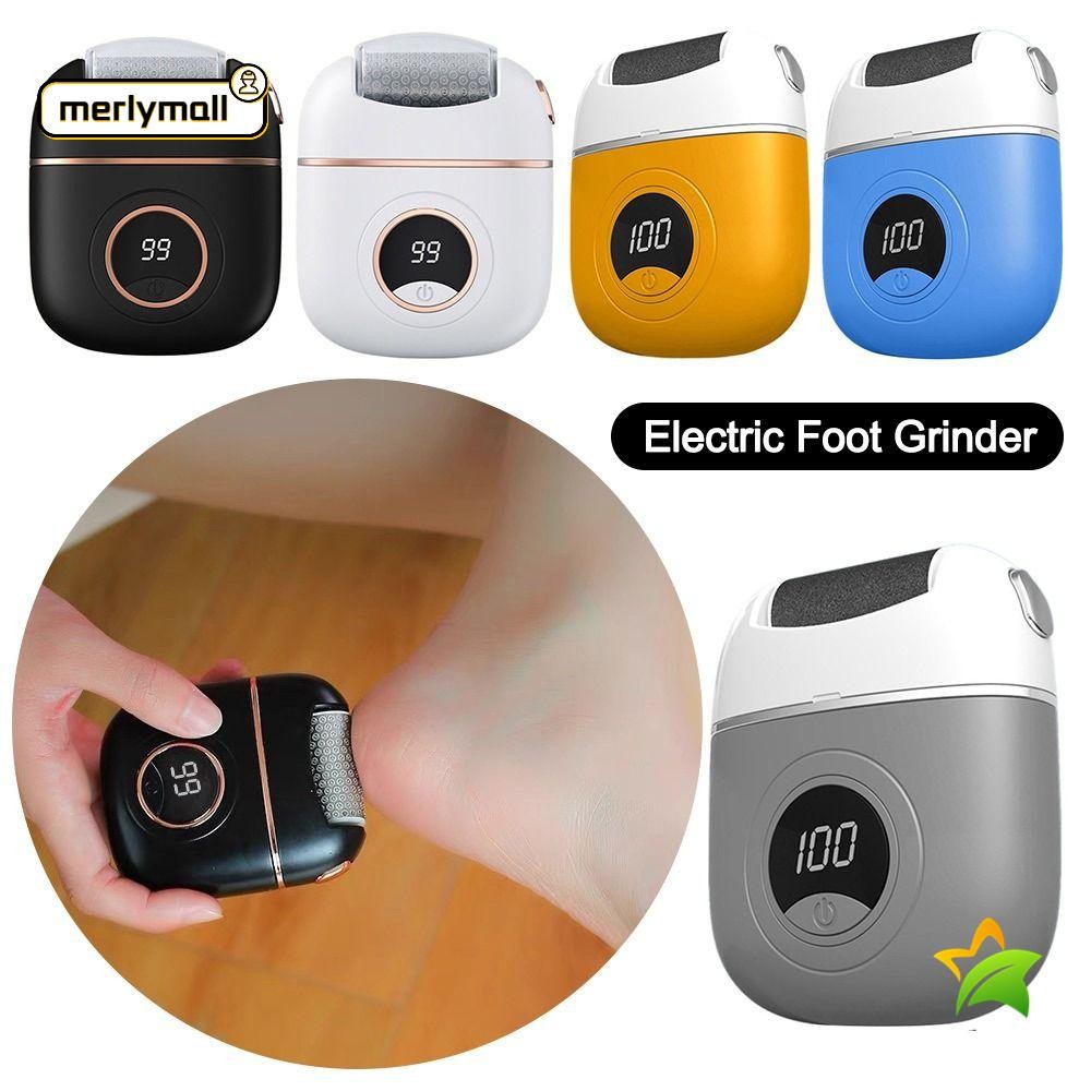 MERLYMALL Electric Foot Grinder, Removes Dead Skin Automatic Electric ...