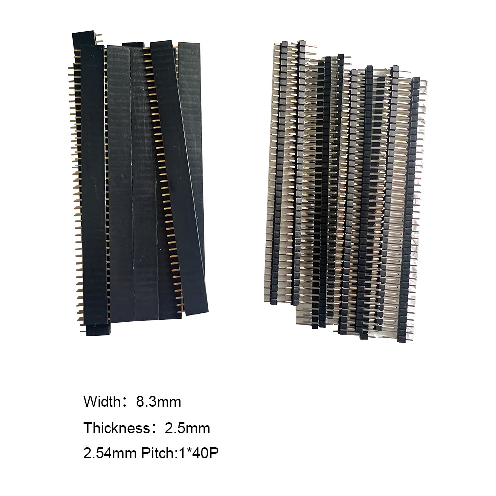 20Pcs 2.54mm 40Pin Female Socket Pin Header Strip Single Row for ...