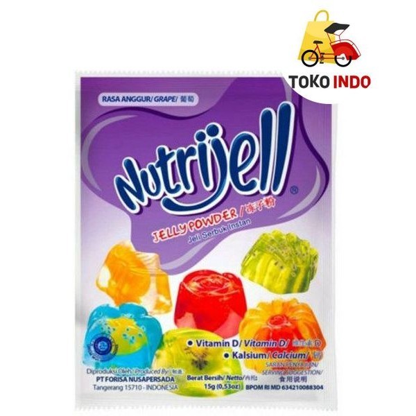Nutri Jell Jelly Powder Grape 15g | Shopee Singapore