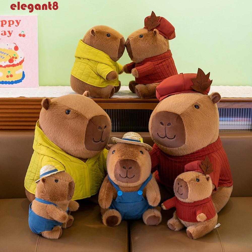 ELEGANT Capybara Plush Doll, Simulation Fluffy Capybara Plush Toy ...
