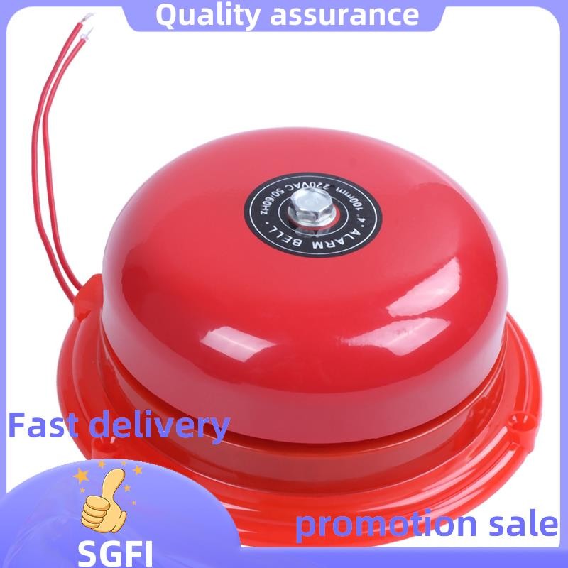 AC 220V 100mm 4 inch Dia Schools Fire Alarm Round Shape Electric Bell ...