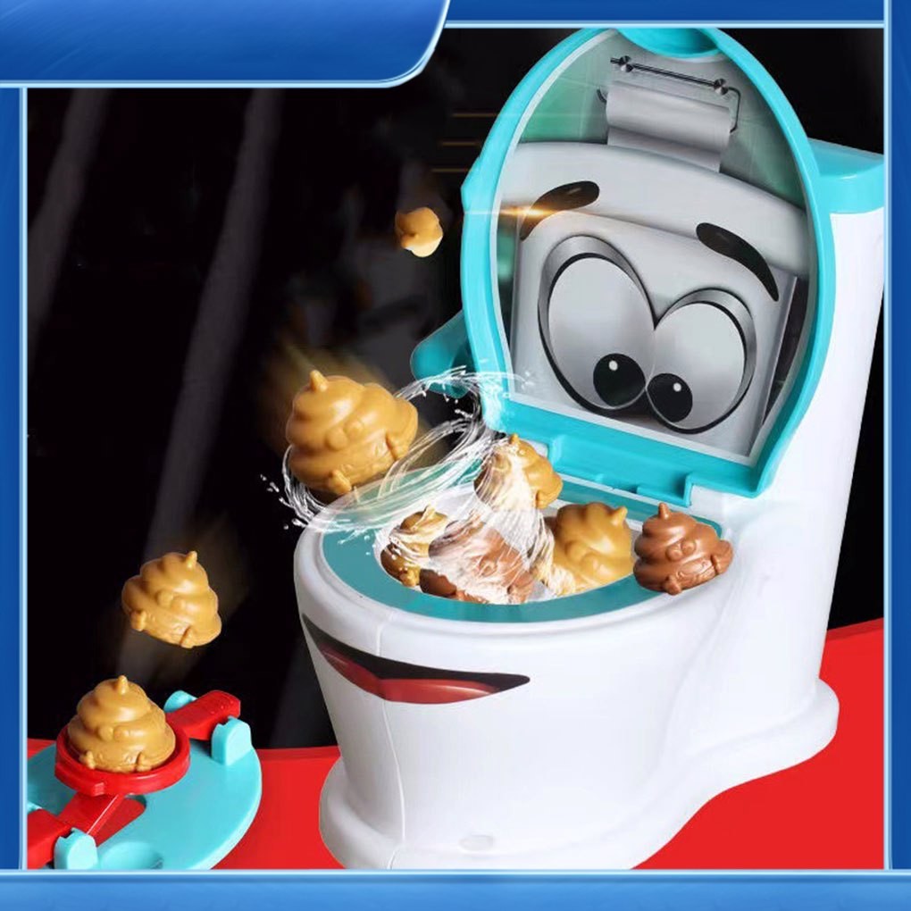 Fun Poop Throwing Game Toy Aim And Throw Into Toilet For Pranks Can ...