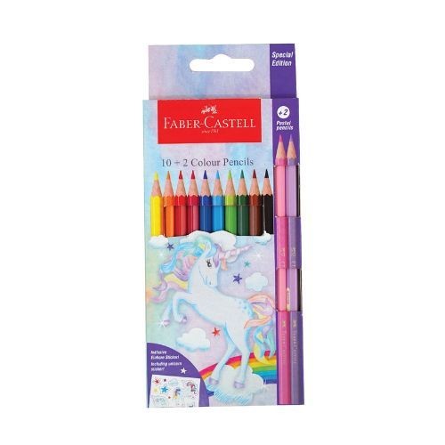 Faber Castell Colored Pencils 115127 12 Special Colors Unicorn Edition ...