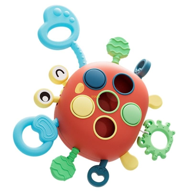 youn Finger Puller Rattle Toddlers Education Toy PushBubbles Baby ...