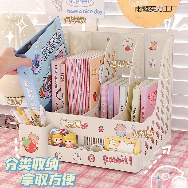 Creative Display Stand Bookshelf Book File Rack Desk Organizer Student ...