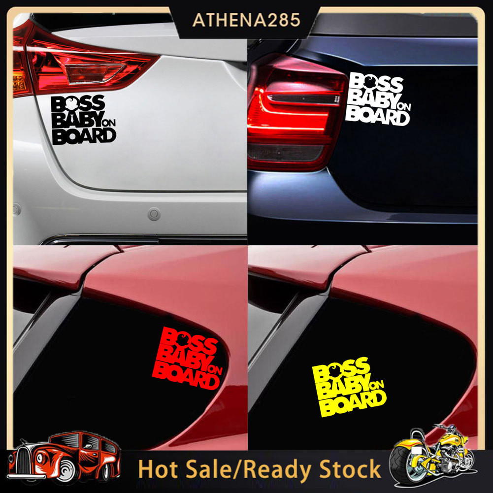 Boss Baby On Board Car-Styling Vehicle Body Window Reflective Sticker ...
