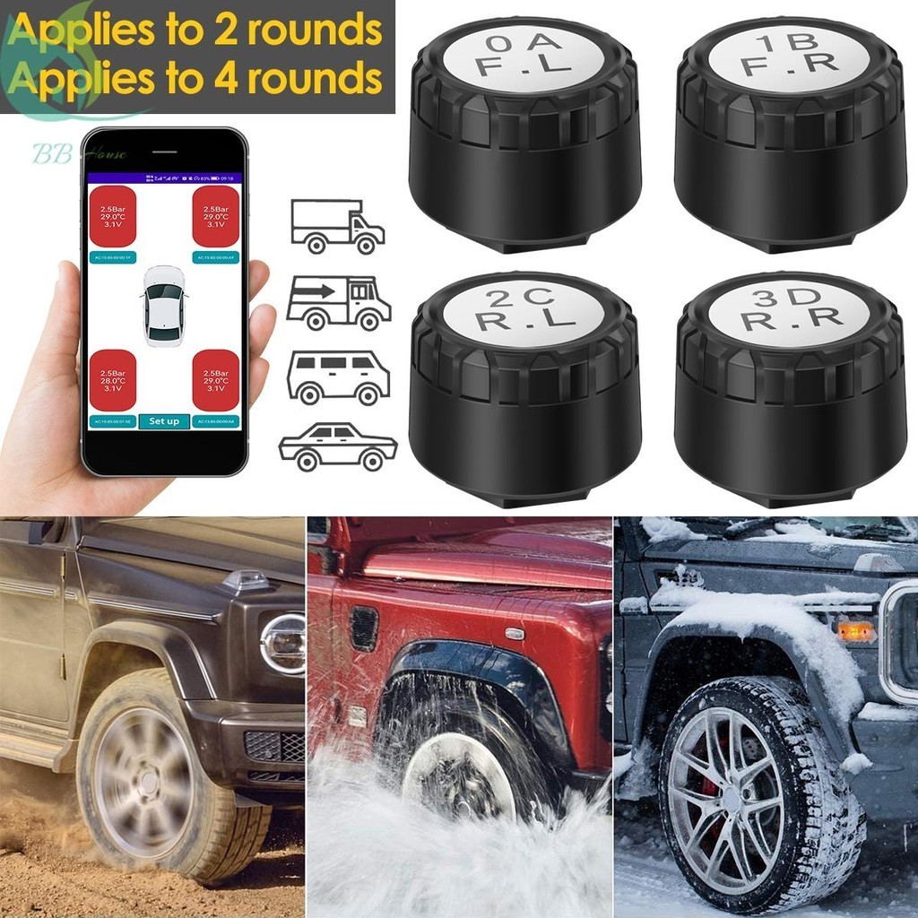 Bluetooth Tire Pressure Monitoring System Wireless APP Tire Pressure ...