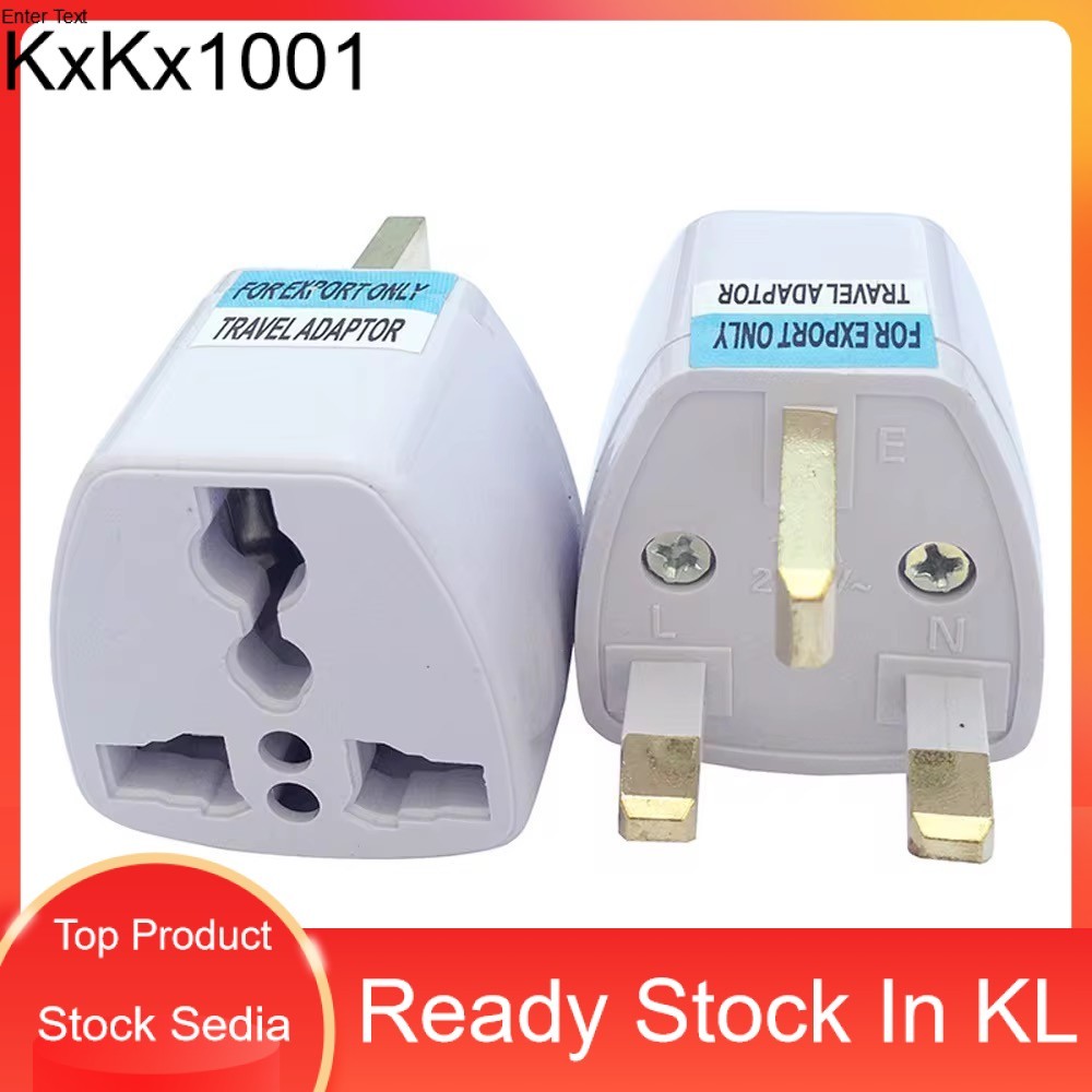 3 Pin Universal Plug Universal Adapter British Socket Adapter Plug 3 ...