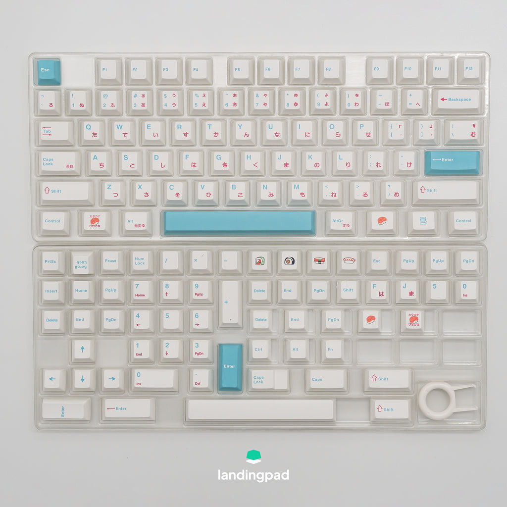 [⌨️ LandingPad] PBT Sushi Japanese Hiragana Keycap Set for Mechanical ...