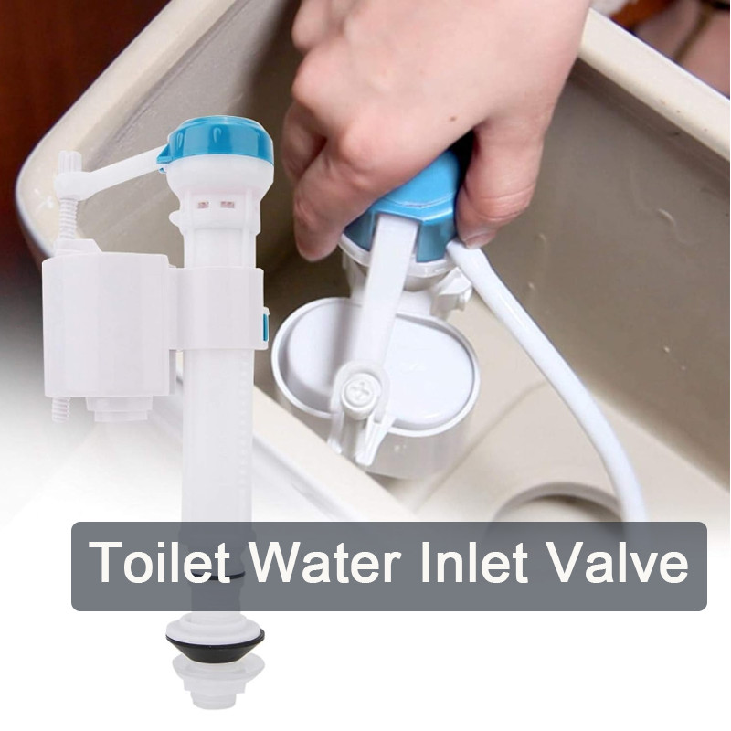 Toilet Water Inlet Valve Tank Fitting Plastic Flush Valve for One Piece ...