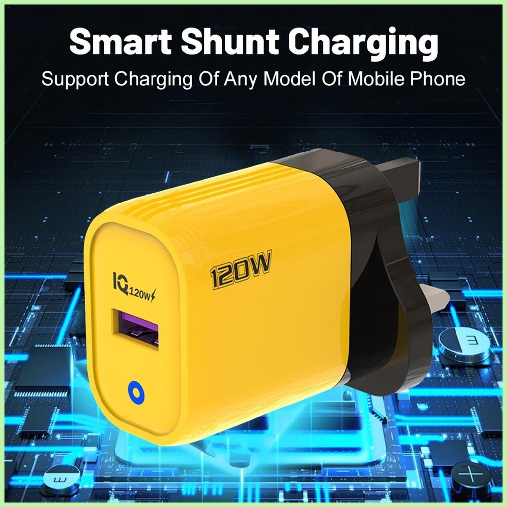 120W Fast Charger Fast Charging Plug Block 120W USB High Powering ...
