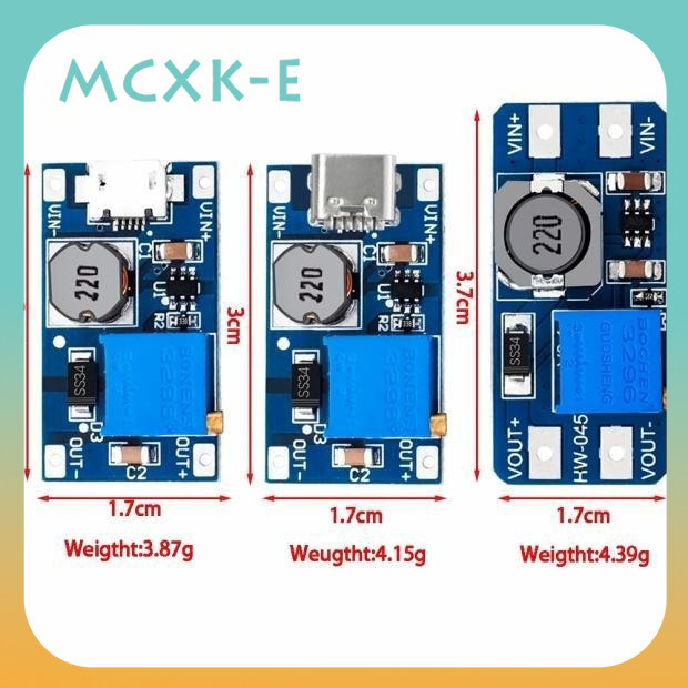 MT3608 DC-DC Step Up Converter Booster Power Supply Module Boost Step-up Board MAX output 28V 2A ...