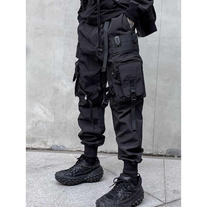 American Punk Mercenaries Pants Male Pilot Heavy Beam Tactical Overalls ...