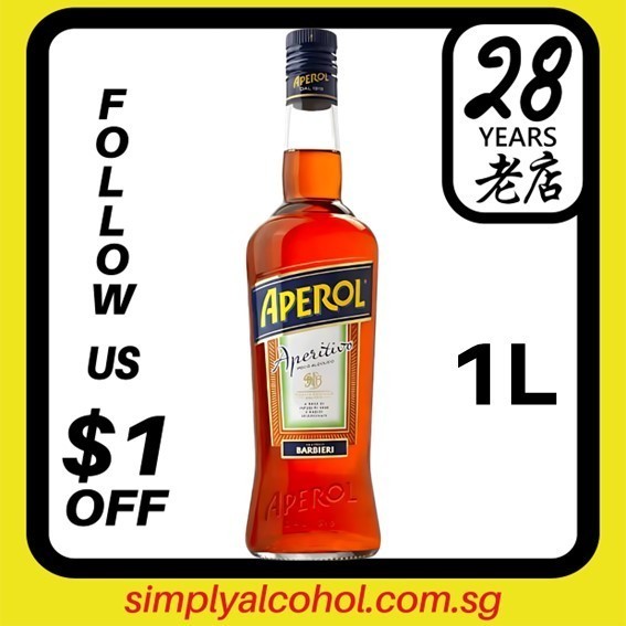 1L Aperol Liqueur 1 Liter w/o Gift Box | Shopee Singapore