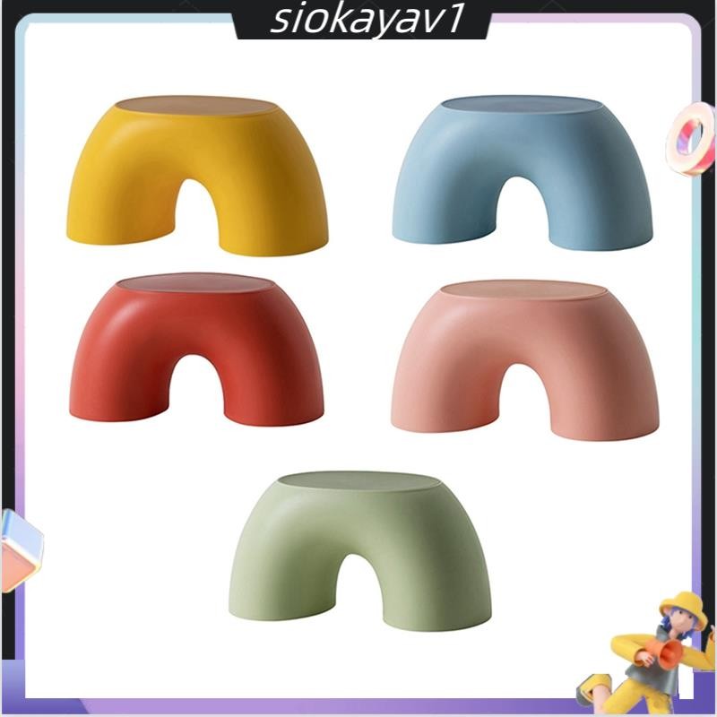 Stool Rainbow Shape Footstool Kids Step Stool Seat for Living Room ...