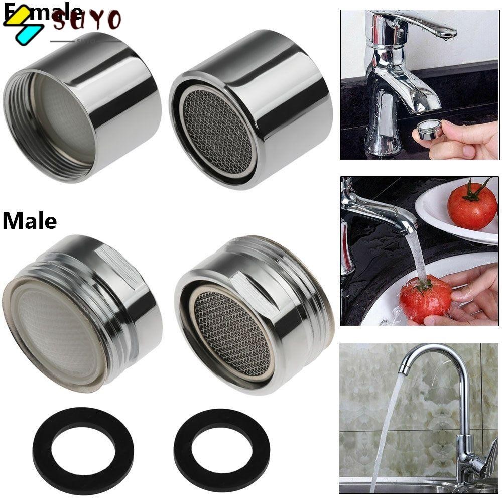 SUYO Water Saving Tap Aerator, Male Female With Washer Faucet Filter ...