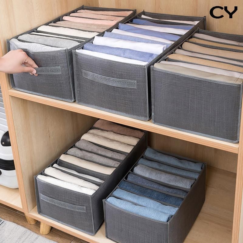 Closets Clothes Organizer Pants Jeans Storage Box Cabinet Organizer ...