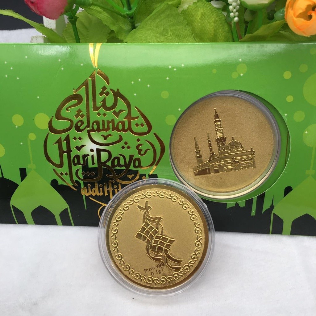 2025 Sampul Duit Raya Gold Coin Festival Hari Raya Gift Packets Green ...